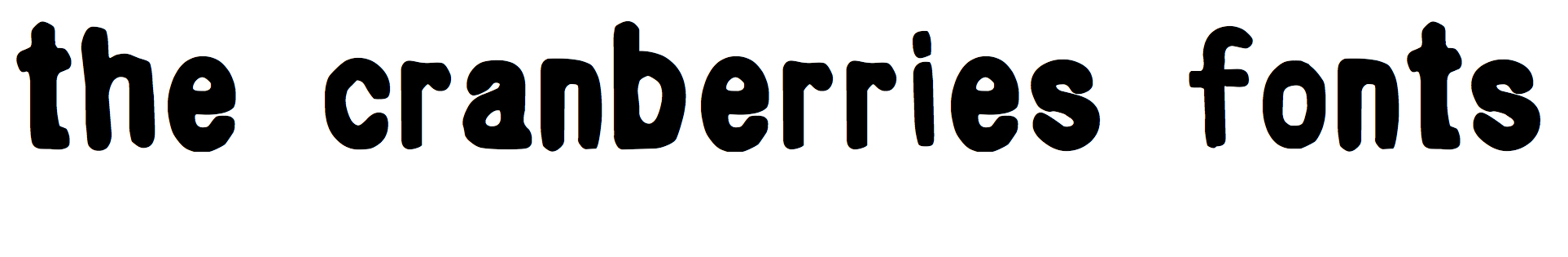 CranFont | Cranberries World